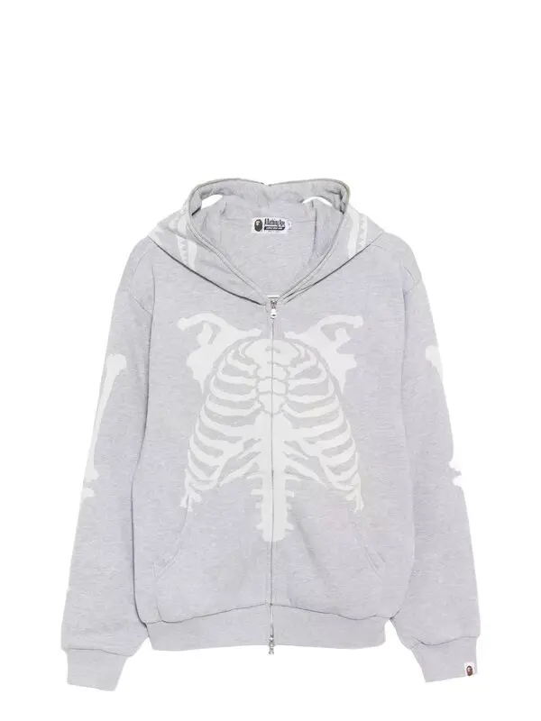 A BATHING APE Graphic-print Hoodie - Grey