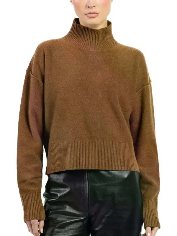 ARLO MOTT Roll Neck Pullover - Brown
