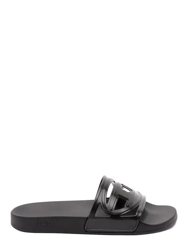 DIESEL Logo Detail Slides - Black