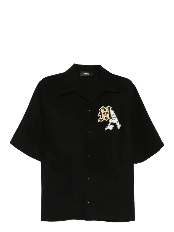Amiri Varsity-patch Shirt - Black