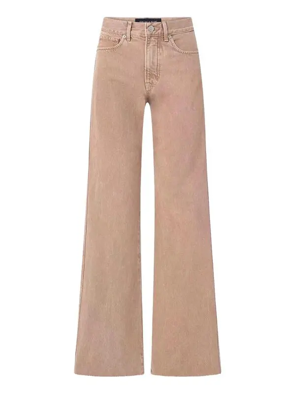 Veronica Beard Frayed Wide-leg Jeans - Brown