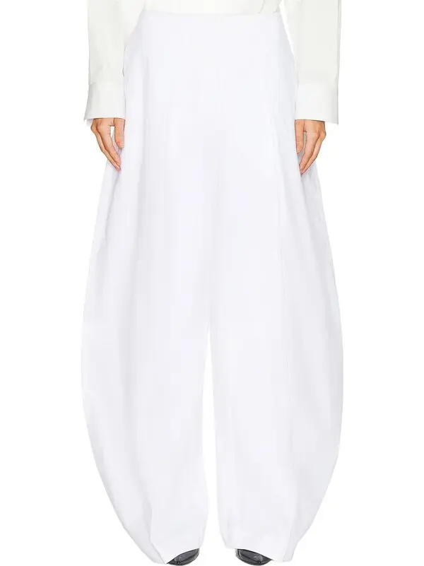Jacquemus Le Pantalon Ovalo Large - White