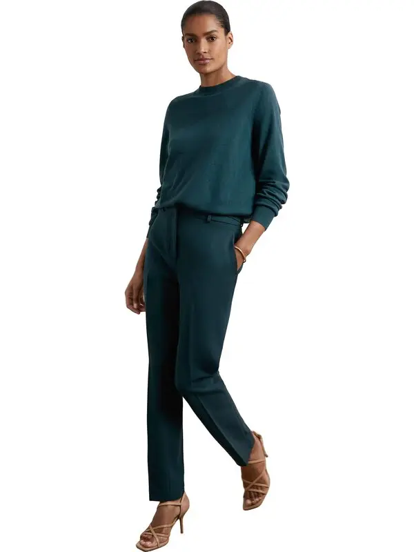 REISS Gabi Slim-fit Trousers - Teal