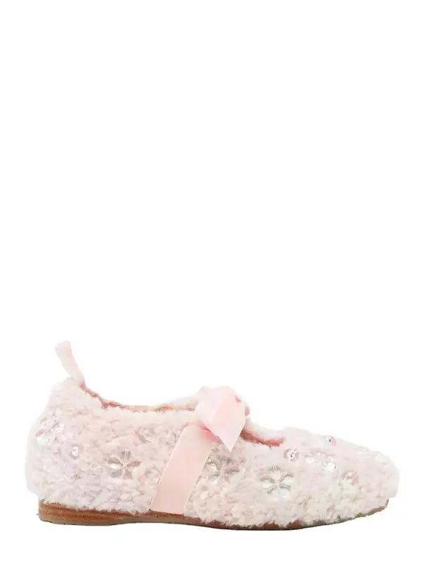 ROCKFISH Furry Ballet Flats - Pink