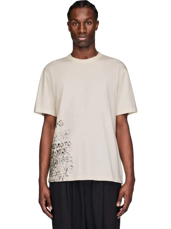 Adidas Y-3 Gfx Short Sleeve Tee - Chalk White