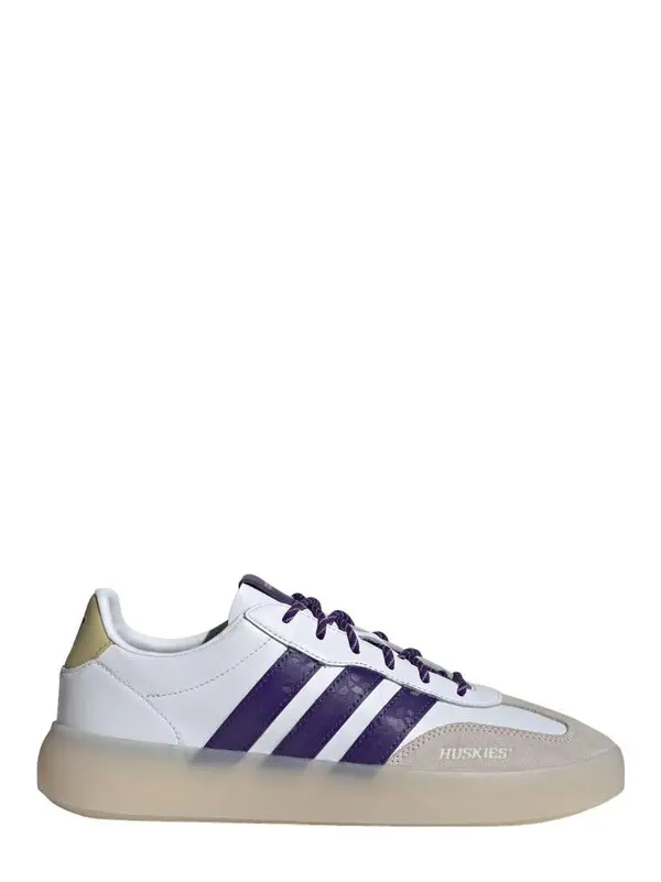 Adidas Washington Huskies Barreda Decode Shoes - Cloud White / Team College Purple / Team Sand