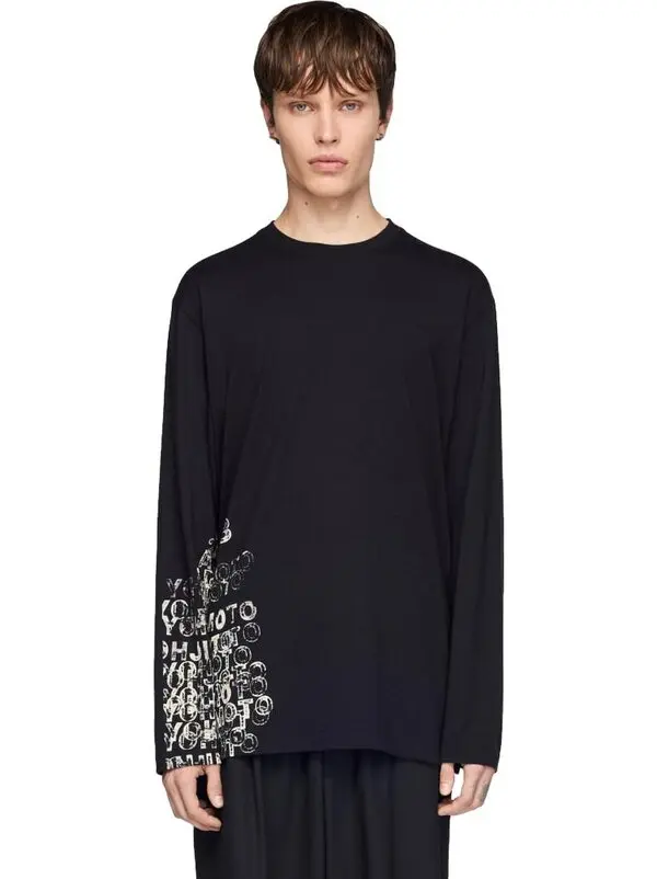Adidas Y-3 Gfx Long Sleeve Tee - Black