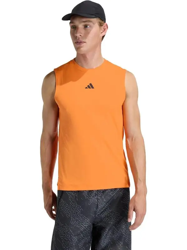 Adidas D4t Power 3 Stripes Tank Top - Pure Orange