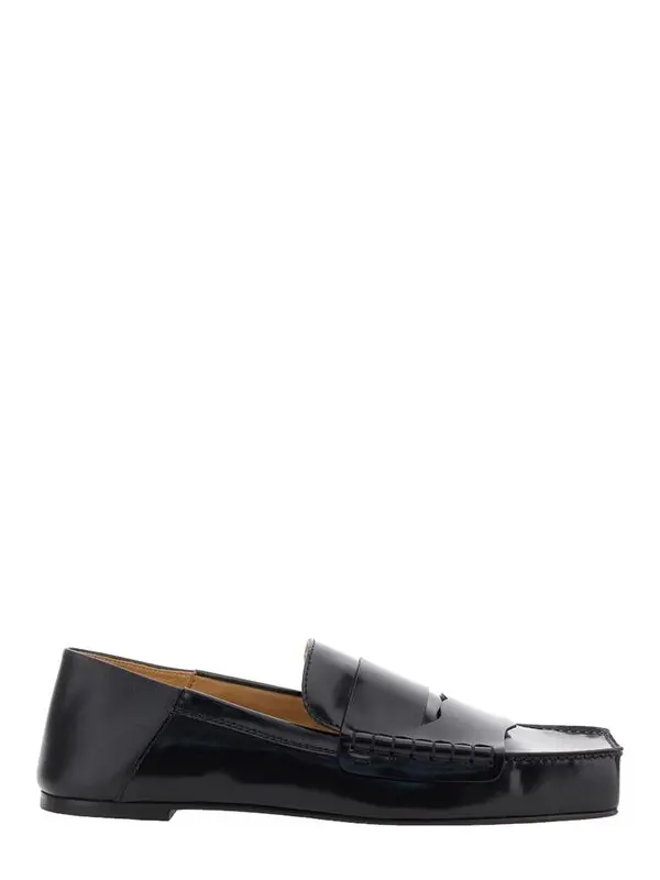 Jacquemus Les Carré Leather Loafers - Black