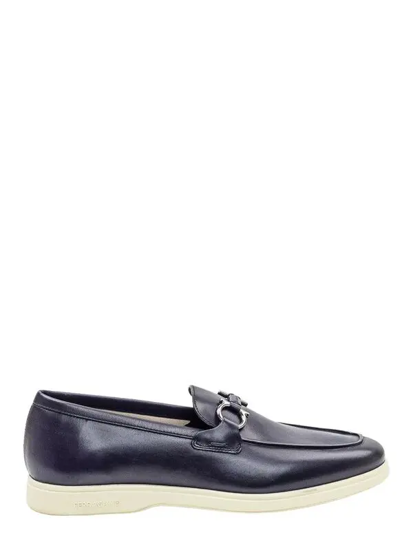 FERRAGAMO Loafers With Buckle - Blue