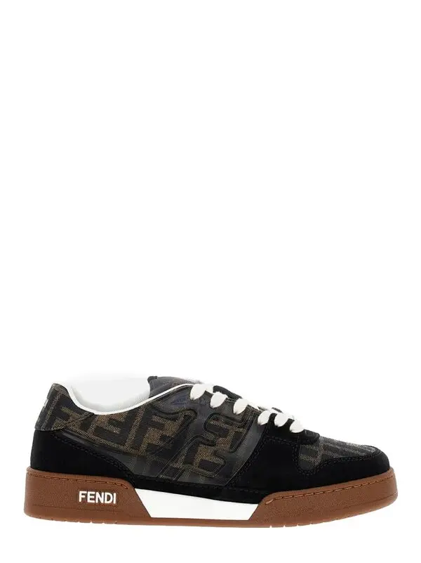 Fendi Ff Logo Sneakers - Brown
