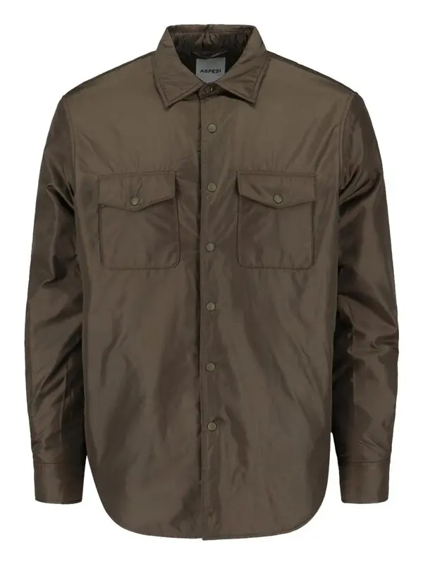 Aspesi Nylon Shirt Jacket - Green