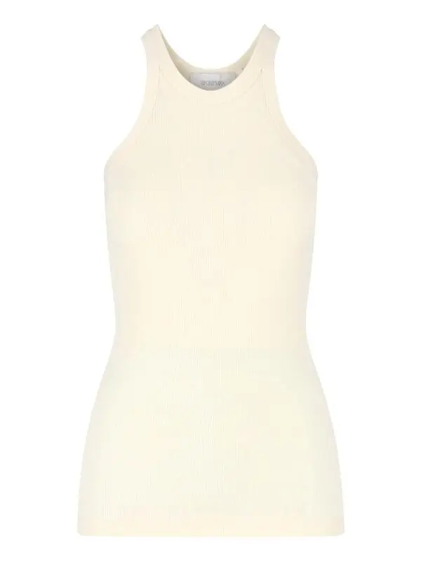 Rick Owens Ribbed Tank Top - Cream