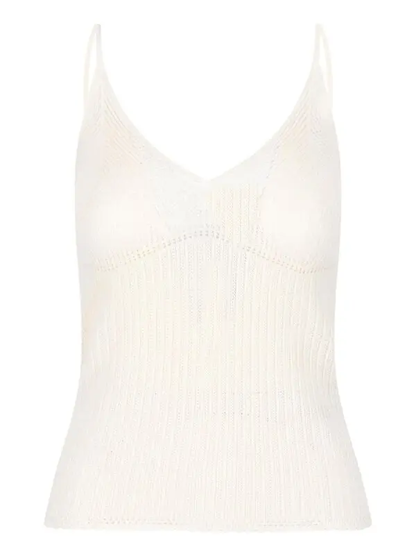 Isabel Marant Étoile Ribbed Tank Top - Cream