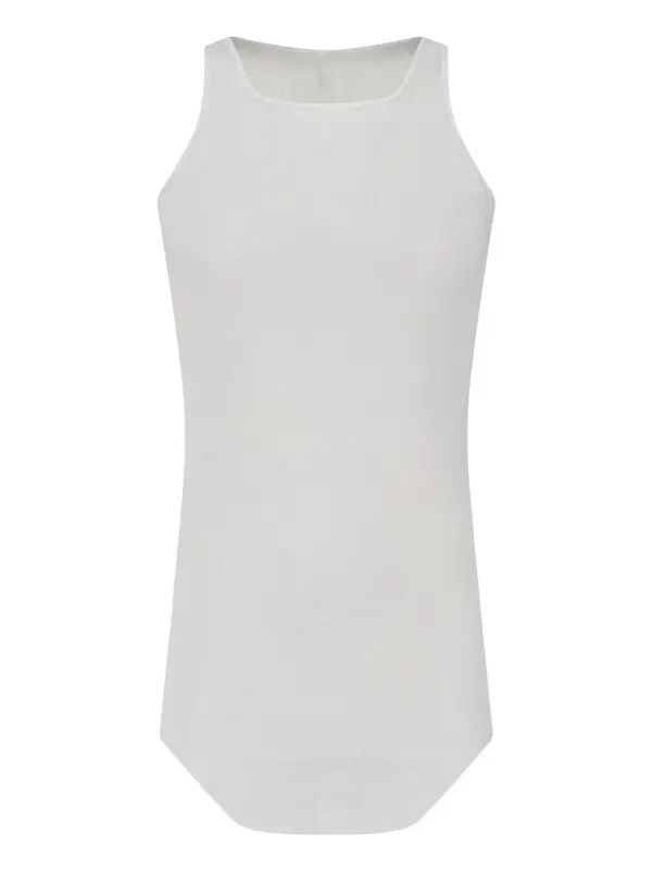 Isabel Marant Étoile Ribbed Silk Cotton Tank Top - White