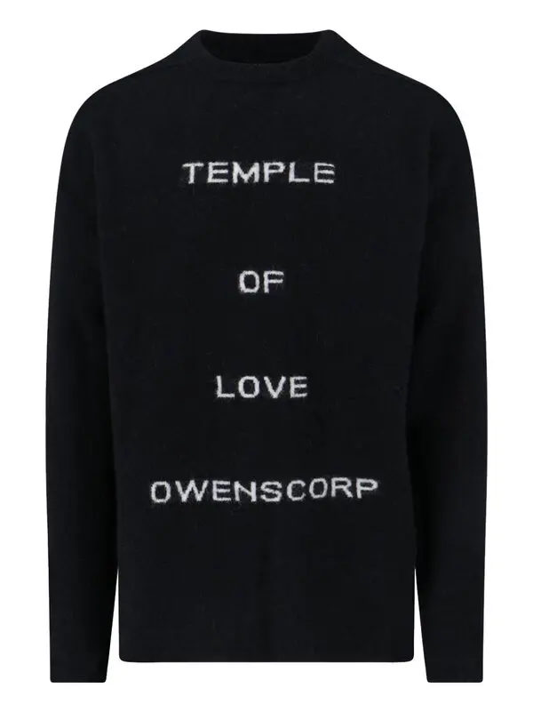 Rick Owens Temple Of Love Sweater - Black