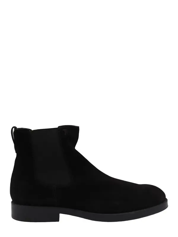 TOD'S Leather Ankle Boots - Black