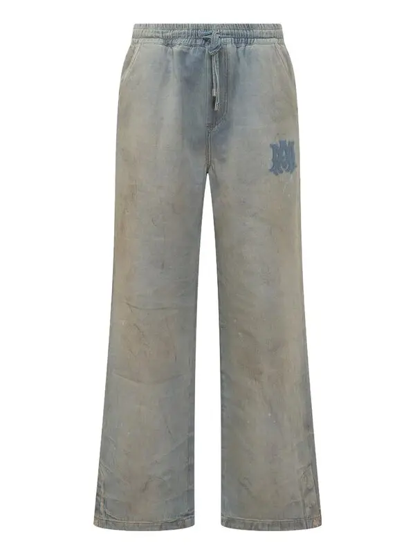 Amiri Relaxed Baggy Jeans With Elasticated Waist - Blue