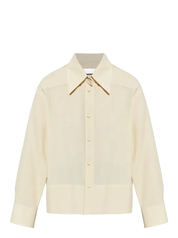 JIL SANDER Wool Shirt - Cream