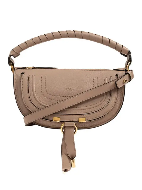 Chloé Marcie Mini Shoulder Bag - Beige