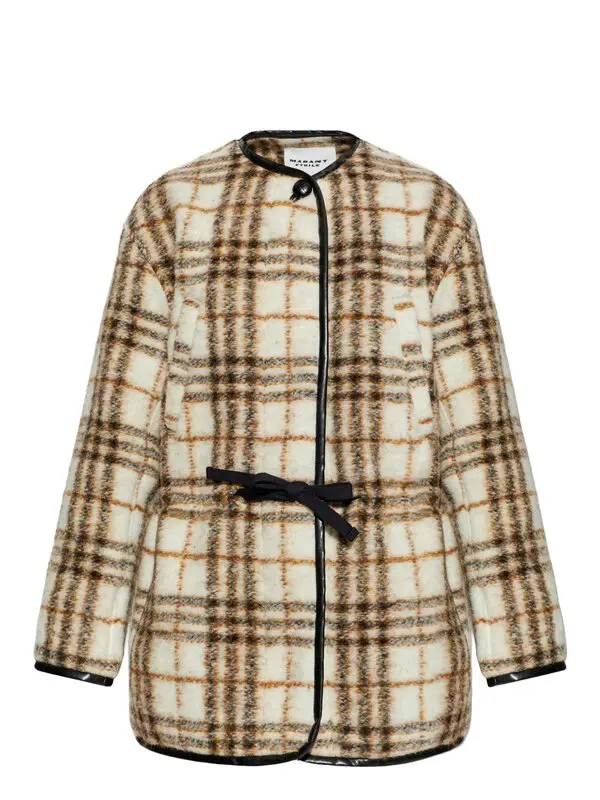 MARANT ETOILE Ullana Checked Jacket - Brown
