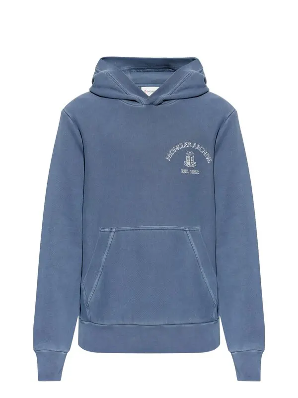Moncler Hooded Sweatshirt - Blue