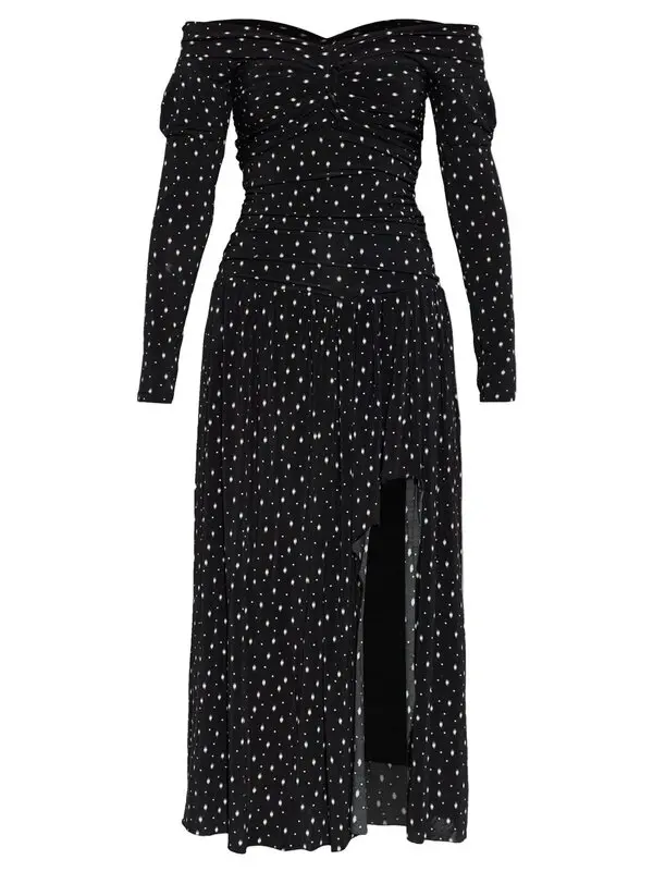 Isabel Marant Giovana Midi Dress - Black