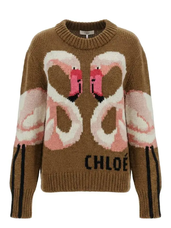 Chloé Wool Sweater - Brown