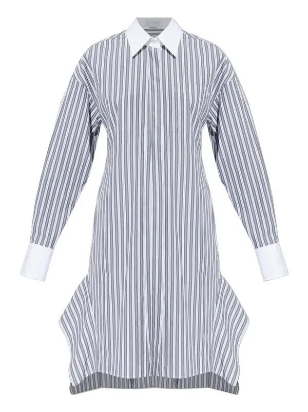 Stella McCartney Striped Pattern Shirt Dress - Blue