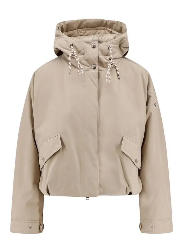 Moncler Eucalyptus Hooded Jacket - Beige