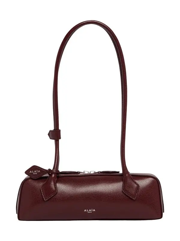Alaïa Teckel Small Leather Shoulder Bag - Red