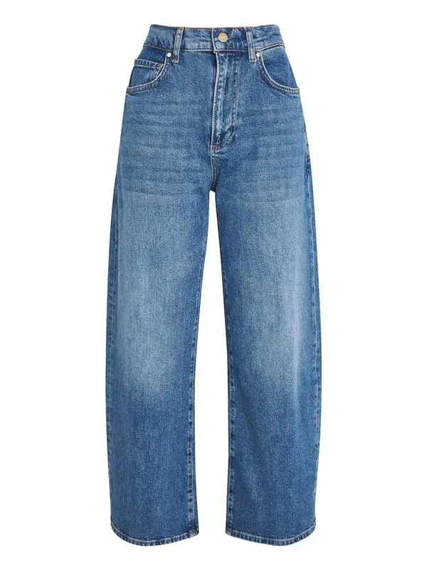 Paige Arellia Barrel-leg Jeans - Blue