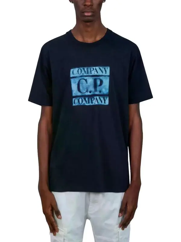 C.P. COMPANY Logo-detail Short-sleeve T-shirt - Blue