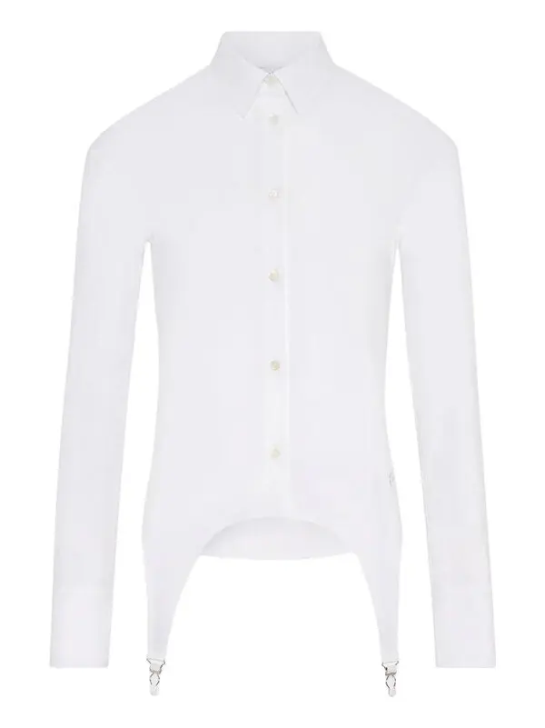 Jean Paul Gaultier Garter Strap Shirt - White