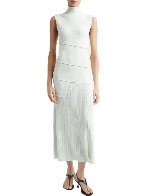 Proenza Schouler Federica Micropleated Dress - Mint