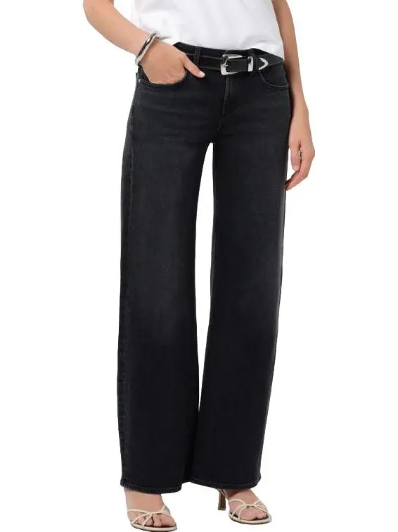 Citizens Of Humanity Nora Wide-leg Jeans - Cayeye Washed Black