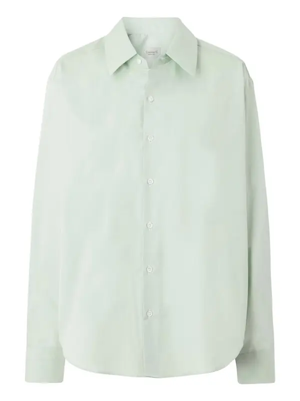 Comme Si Cotton-poplin Shirt - Green