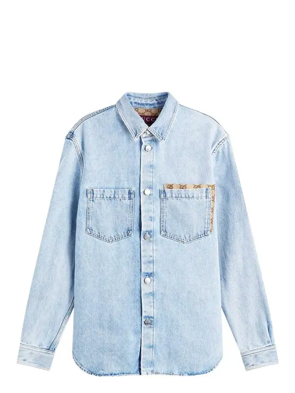 Gucci Certified Cotton Denim Overshirt - Blue