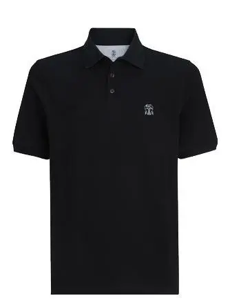 Brunello Cucinelli Piqué Polo Shirt - Black