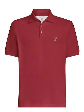 Brunello Cucinelli Piqué Polo Shirt - Cherry