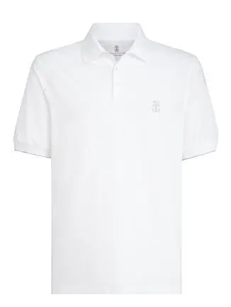 Brunello Cucinelli Piqué Polo Shirt - White