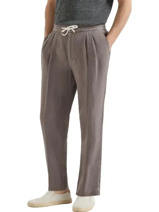 Brunello Cucinelli Trousers With Drawstring - Hazelnut