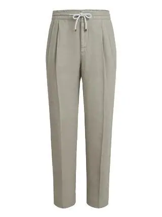 Brunello Cucinelli Trousers With Drawstring - Khaki