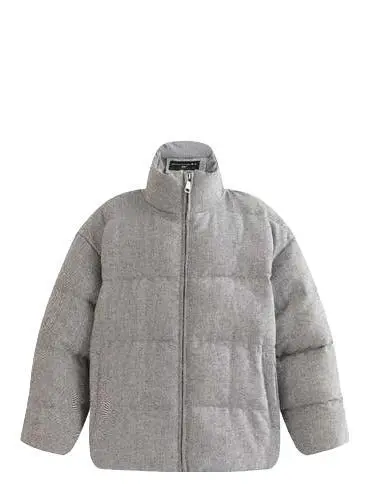 MOUSTACHE Puffer Jacket With High Collar - Grey