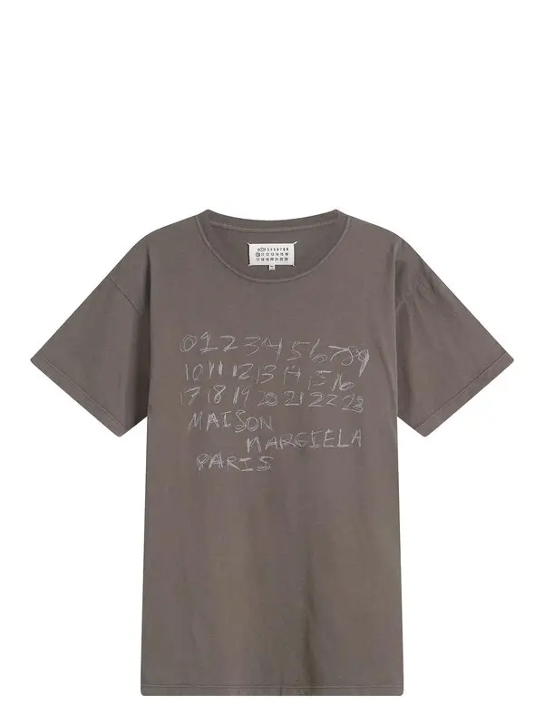 MAISON MARGIELA Margiela Number T-shirt - Brown