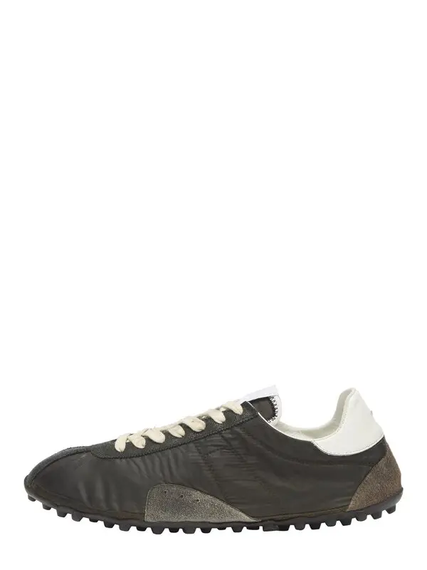 MAISON MARGIELA Nylon Sprinter Sneaker - Dusty Green/black
