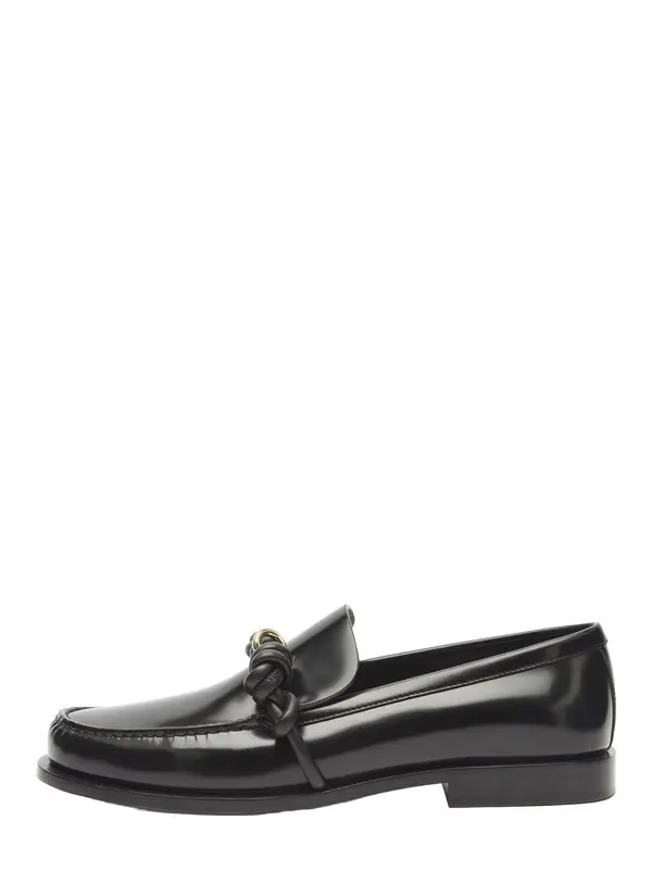 JIL SANDER Knotted Loafer - Black