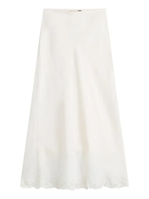 Rixo Crystal Maxi Skirt - Cream
