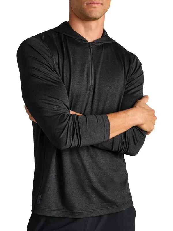 RHONE Invictus Training Quarter-zip Hoodie - Black