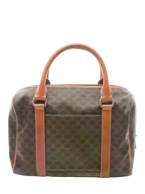 Celine 2000s Mini Macadam Boston Tote - Brown